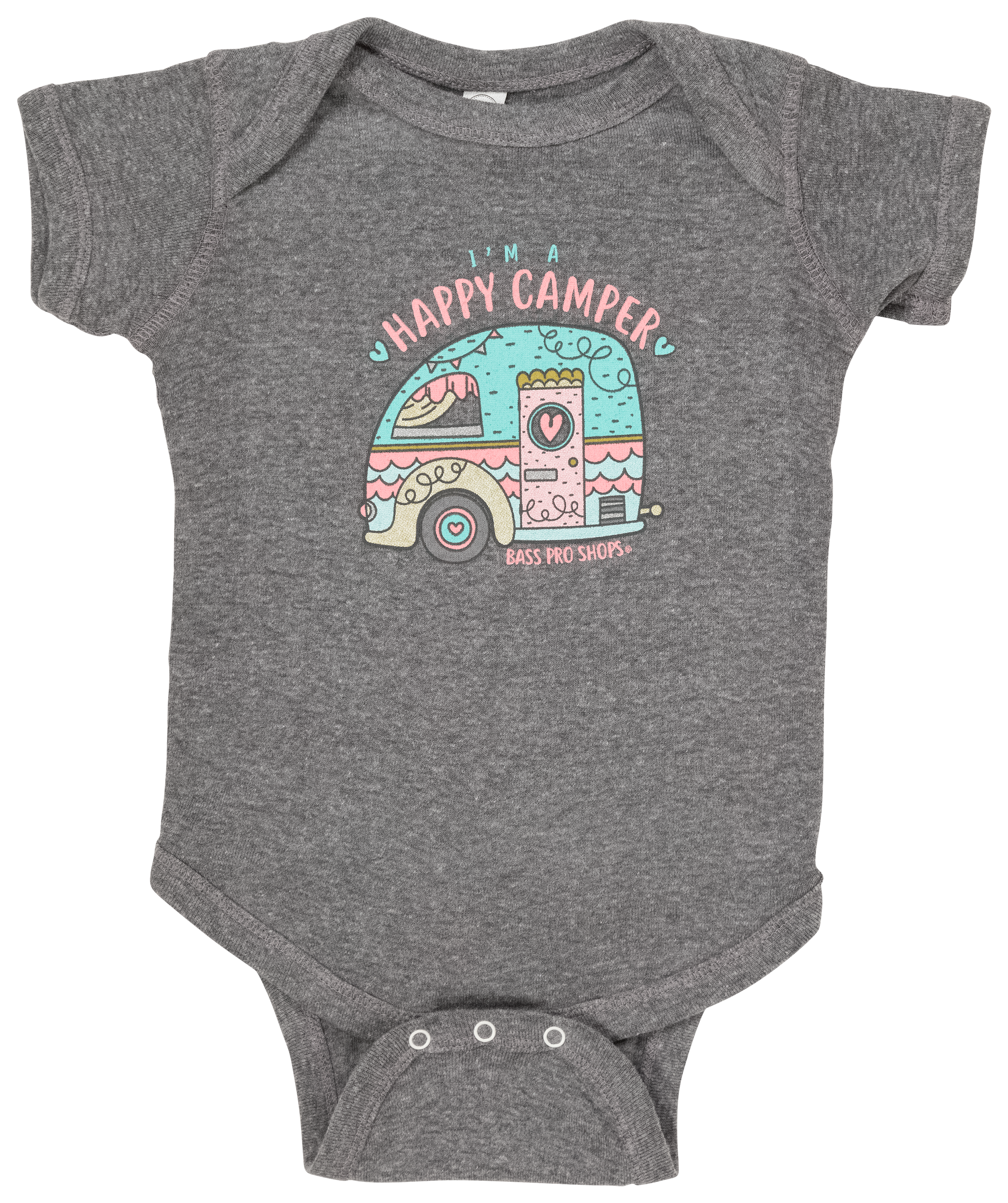 Bass Pro Shops Happy Camper Short-Sleeve Bodysuit for Babies | Bass Pro ...